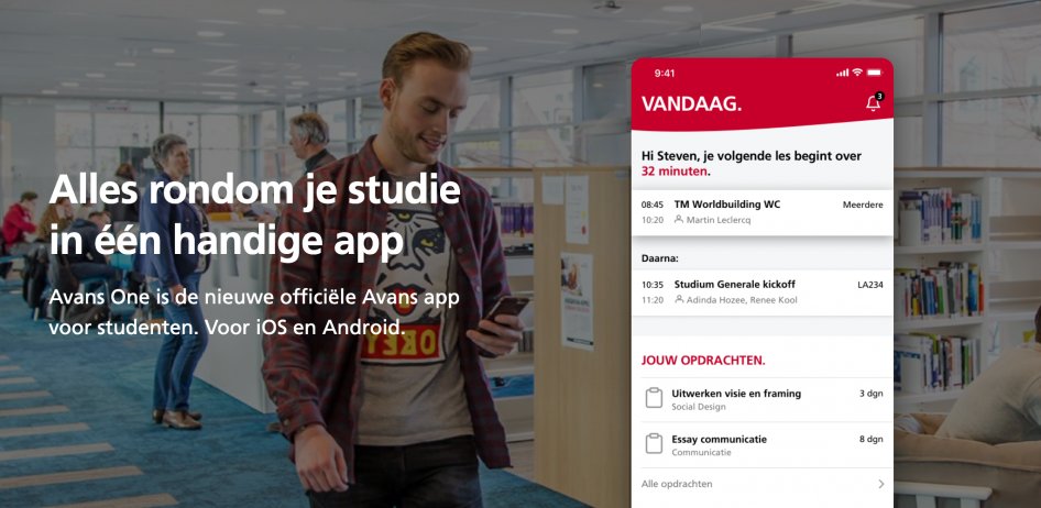 Avans One overbelast; rooster voor studenten niet zichtbaar - Punt.