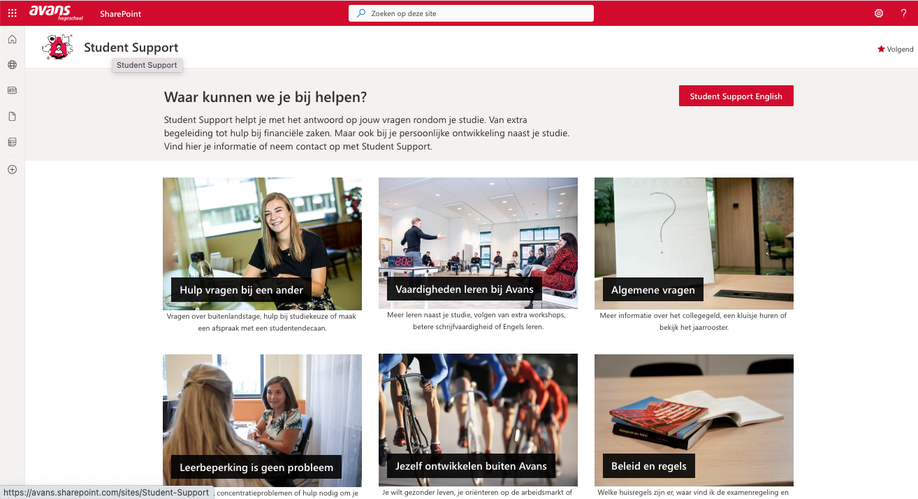 Student Support lanceert vernieuwde site - Punt.